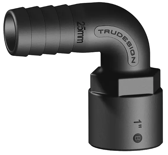 TRUDESIGN TAIL 25MM 1” BSP FEMALE 90° ELBOW | Camilleri Marine